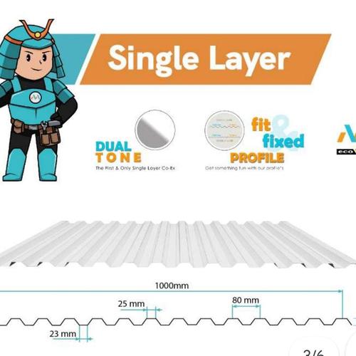 Jual Atap Pvc Matakka Eco Saga 1,2mm single layer - Kota Bogor - Toko ...