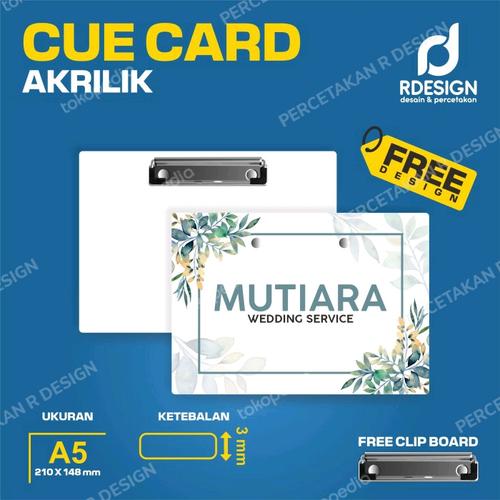 Promo CUE CARD MC AKRILIK / Q CARD pembawa acara, penata acara BAHAN ...