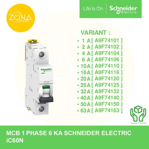 Jual MCB SCHNEIDER 1 PHASE iC60N 1P 6A 10A 16A 20A 25A 32A 40A 50A 63A ORI - 10A - Jakarta Pusat ...