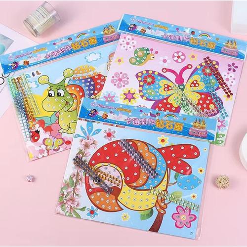 Jual Mainan Kreativitas Anak Menempel Kolase Mozaik Diamond Sticker ...