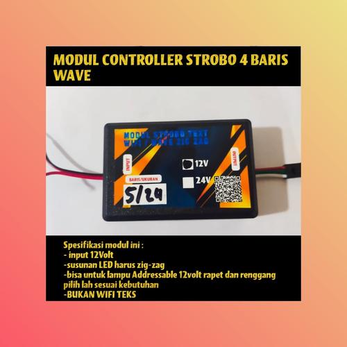 Jual Modul strobo wave bendera 4 baris 24V 12V - 20 IC - Jakarta Utara ...