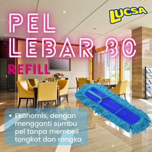 Jual Pel Lebar 80cm Refill Pel Sapu Lantai Lobby Dust Mop Lucsa LM-1809 ...
