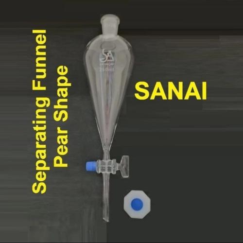 Jual Corong Pemisah 1000 ml 1 ltr Separating funnel pear shape separatory - Jakarta Pusat ...
