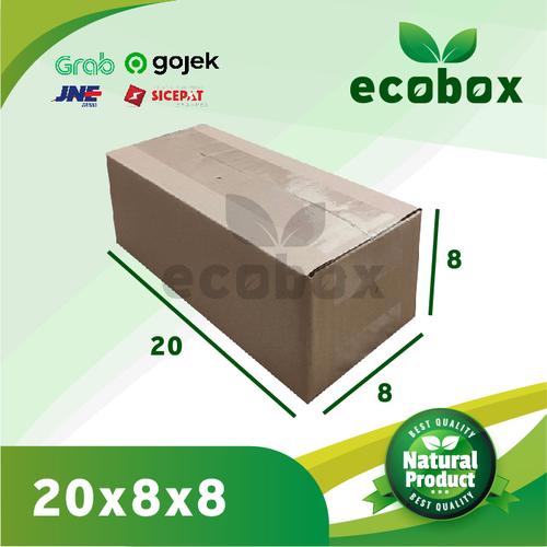 Jual KARDUS BOX uk 20x8x8 CM Kotak Packaging Corrugated SHEET POLOS ...