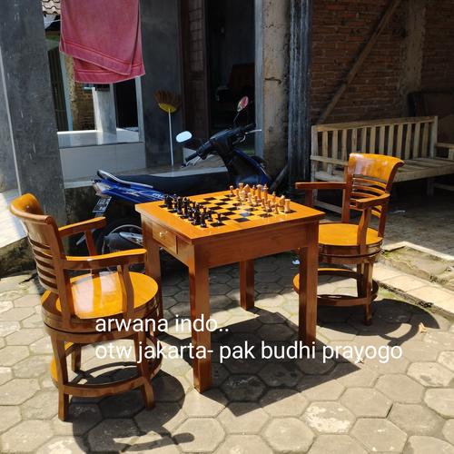 Jual meja catur kayu jati - Kab. Jepara - ali indo meubel | Tokopedia