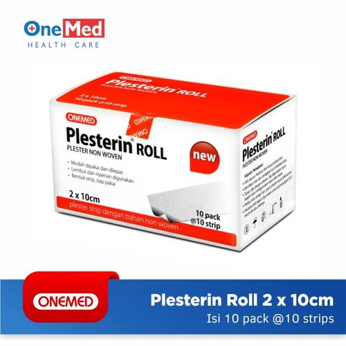 Jual Plesterin Roll 2x10cm OneMed Box isi 10 Pack Plester Luka - 2x10 ...