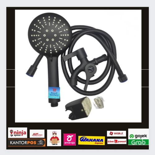 Jual kran cabang shower hitam/kran air/kran kamar mandi/shower dingin ...
