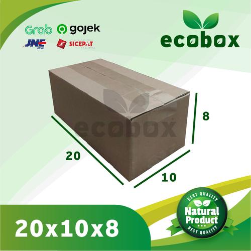 Jual KARDUS BOX uk 20x10x8 CM Kotak Packaging Corrugated SHEET POLOS ...