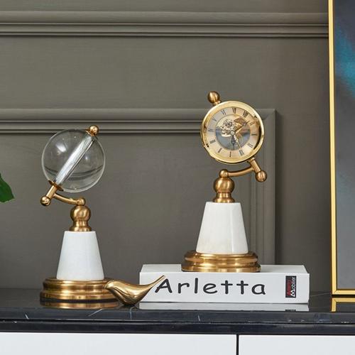 Promo Jam Meja Metal Clock Globe Clock / Jam Meja Gold Luxury - clock ...