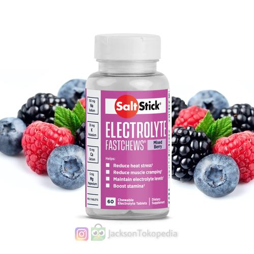 Jual SaltStick FastChew Mixed Berry / Salt Stick Electrolyte Fast Chews FastChews - 1 pcs ...