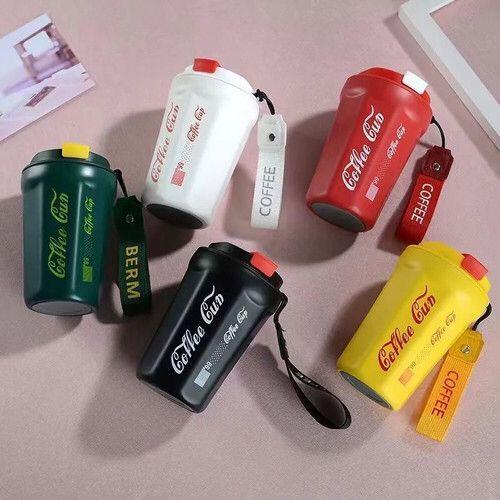 Jual Tumbler Coffee Cup Coca Cola Cup 400ml Free Tali - Merah Bening ...
