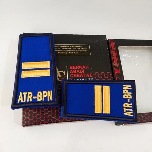 Jual Pangkat pdh ATR BPN Golongan 3B Bordir Timbul Exclusive Bac ...