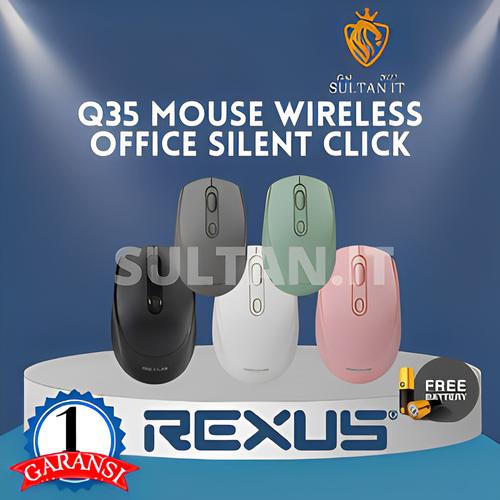 Jual Rexus Q35 Mouse Wireless Office Silent Click Original - Putih ...