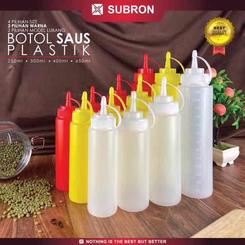 Jual BOTOL SAUS/SAOS 1 LUBANG TOMAT KECAP SAMBAL MAYONAISE BUMBU ...