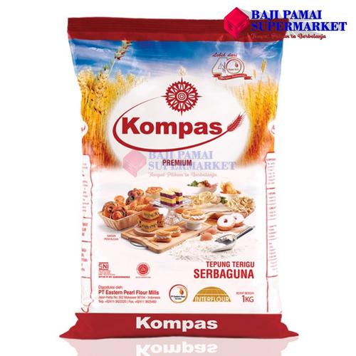 Jual Tepung Terigu Kompas 500gr dan 1kg - 500gr - Kota Makassar - Baji ...