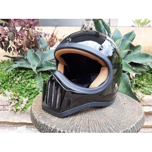 Promo Helm cakil,helm cakil full face murah list hitam- helm custom ...