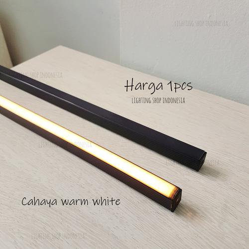 Jual Rumah lampu strip kap housing 1meter aluminium tinggi hitam outbow ...