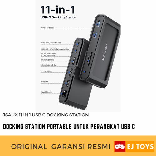 Jual EJ Toys JSAUX 11 in 1 USB C Docking Station Steam Deck Dock Windows - Jakarta Utara - EJ ...
