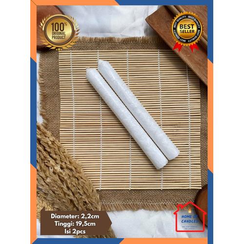 Jual Lilin Marmer Batang Putih Marble Kristal Candle 2pcs - Jakarta ...