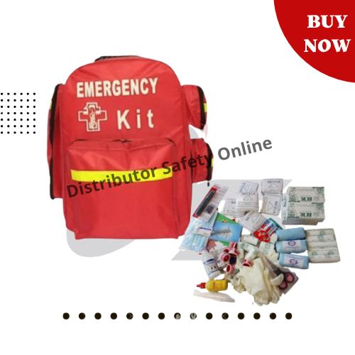 Jual P3K Tas Ransel Merah + Isi Lengkap First Aid Kit Type A - Isi Type ...
