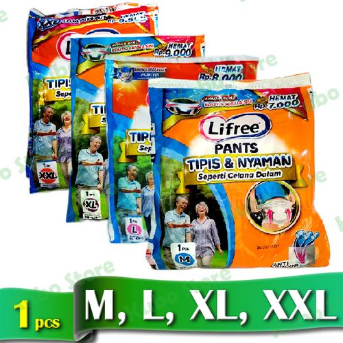 Jual Lifree Pants Popok Celana Dewasa Satuan Sachet Renceng 1pcs M L XL XXL - L1 - Jakarta Utara ...