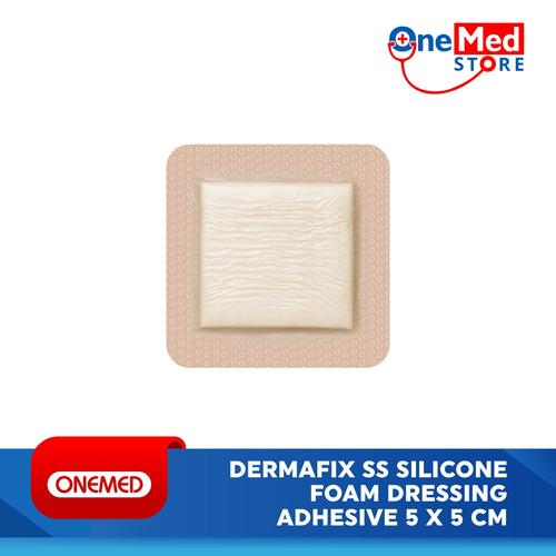 Jual Dermafix Silicone Foam Super Sorb Dressing Adhesive 5x5cm ...