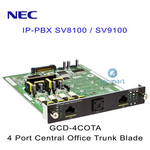 Jual NEC GCD-4COTA 4 Port Analog Trunk Blade Card IP-PBX NEC SV8100 ...
