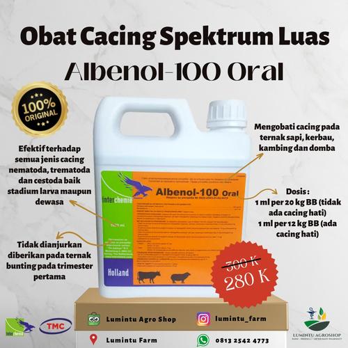 Jual Albenol 1000 Oral Obat Cacing Spektrum Luas - Kab. Klaten - Gemas ...