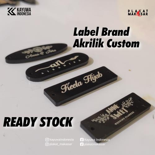 Jual Label Hijab Acrylic / Label Brand Akrilik / Label Akrilik Custom ...