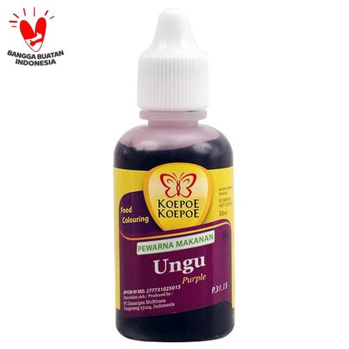 Jual PEWARNA MAKANAN WARNA UNGU KOEPOE-KOEPOE 30ML GRAPE FOOD COLOURING ...