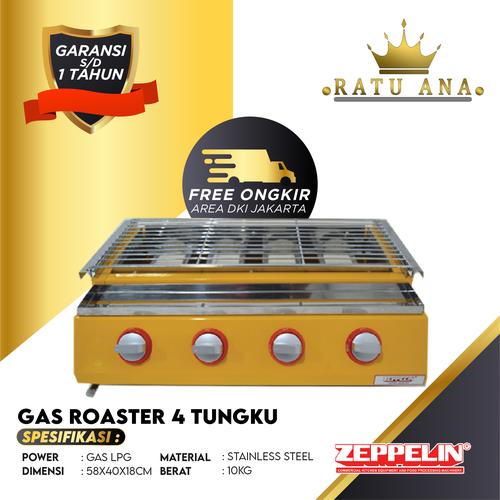 Jual ZEPPELIN GAS ROASTER 4 TUNGKU / GAS-ROASTER-4-TUNGKU ...