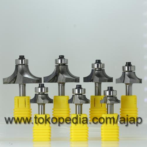 Jual Mata Profil CNC 3D Round Over Bit 1/4 6.35mm 6mm Router kayu TCT ...