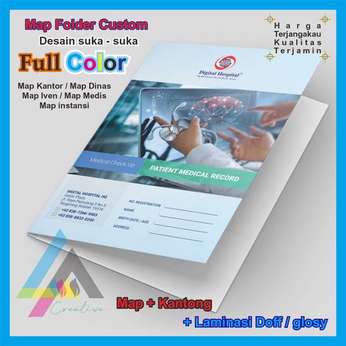 Jual CETAK MAP FOLDER full color map medis map medical map dinas map ...
