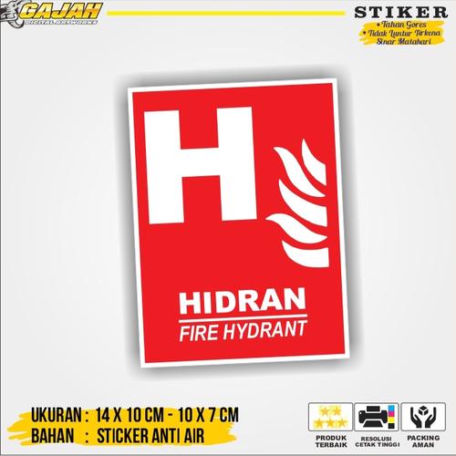 Jual Stiker Sign Label Hidran / Stiker Label Hidran - 10 x 7 - Jakarta ...