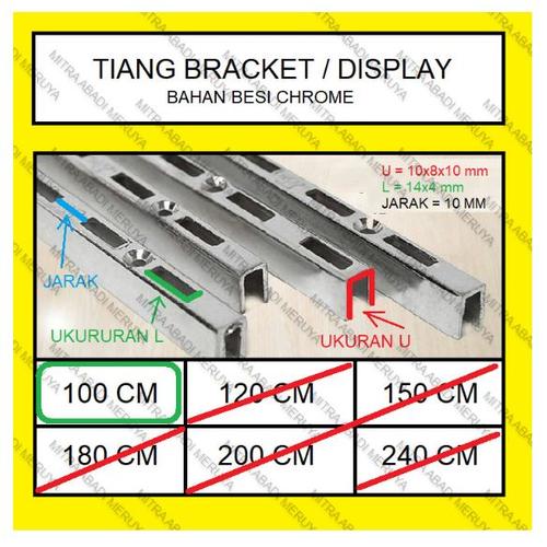 Jual Tiang Bracket 100 cm Rel Bracket Tiang Rel Breket Display - Kota ...