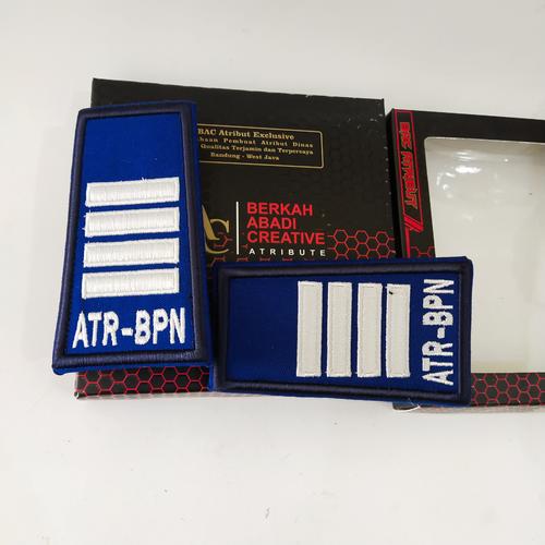 Jual Pangkat pdh ATR BPN Golongan 2D Bordir Timbul Exclusive Bac ...