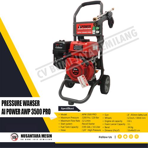 Jual MESIN STEAM CUCI MOBIL MOTOR JET CLEANER AI POWER APW 3500 PRO ...