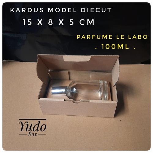 Jual karton kardus uk. 15x8x5 cm model diecut parfum le labo 100 ml ...