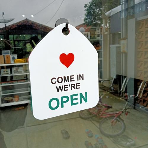 Jual Papan Tanda open close akrilik - signage open closed bulak balik ...
