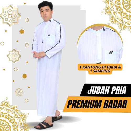 Jual Baju Muslim Jubah Gamis Pria Kurta Pakistan Putih Lengan Panjang ...