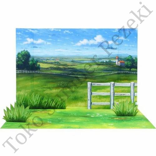Jual Background Paper Craft Diorama Plain Grassy Papercraft Padang ...