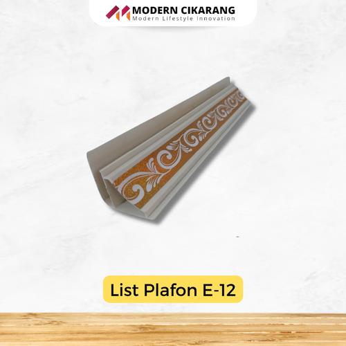 Jual List Plafon PVC Tipe E.12 / List Pinggir Segitiga Motif Batik Gold ...