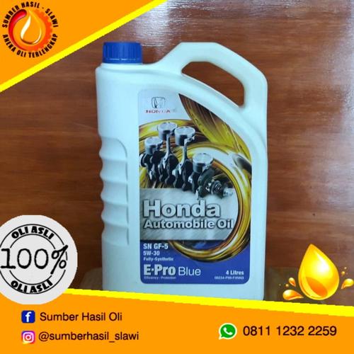 Jual HONDA EPRO BLUE 5W-30, 4 LITER - Kab. Tegal - Sumber Hasil Slawi | Tokopedia