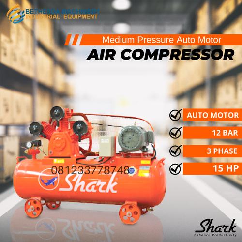 Jual Mesin Kompresor Listrik 3 Phase 15 HP 12 BAR/Shark air compressor ...