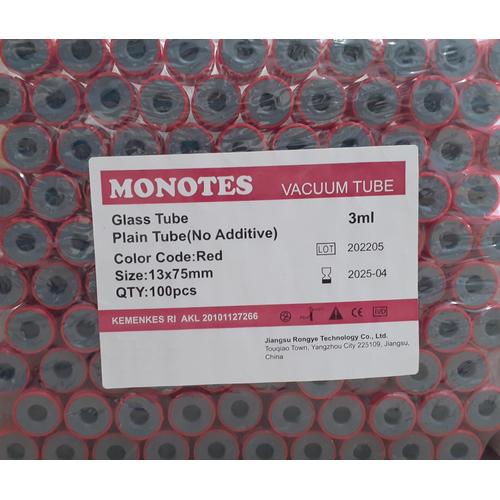 Jual Test Tube Tabung Plain 3ml Monetes Glass Vacuum Tube - Jakarta ...