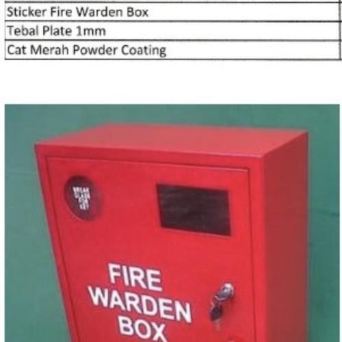 Jual Fire Warden Box ukuran 60x40x25cm - Jakarta Barat - Garda Prima ...