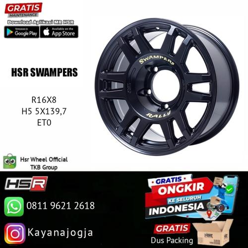 Jual Velg Original HSR R16 Velg Swampers Cocok Jimny JB74 Escudo Taft ...