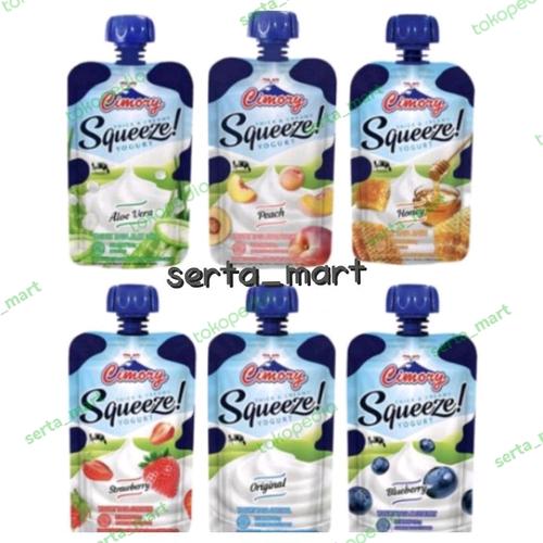 Jual Cimory Squeeze Yogurt 120gr Original / Taro / Strawberry / Banana ...