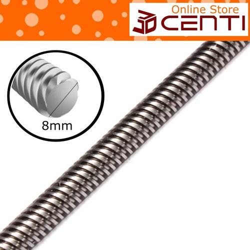Jual T8 8mm pitch 2mm lead 8mm Leadscrew lead screw 100mm 150mm 200mm ...