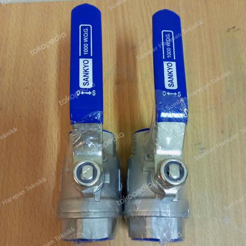 Jual Ball Valve / Stop Kran Sankyo 2 1/2"Inch Type 2PC 1000WOG SS316 - Jakarta Barat - Sumber ...